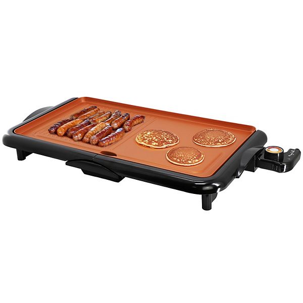 MegaChef 18.89-in. Copper Coating Electric Grill/Griddle