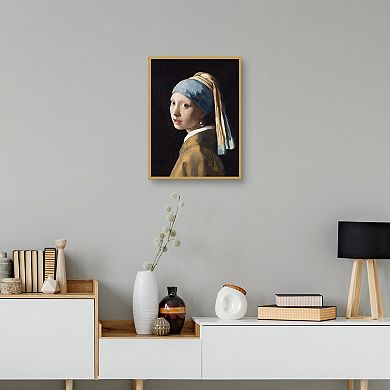Johannes Vermeer's Girl with a Pearl Earring Canvas Wall Art