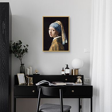 Johannes Vermeer's Girl with a Pearl Earring Canvas Wall Art