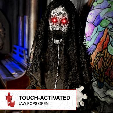 Haunted Hill Life Size Animatronic Demon Bride with Lights and Sound ...