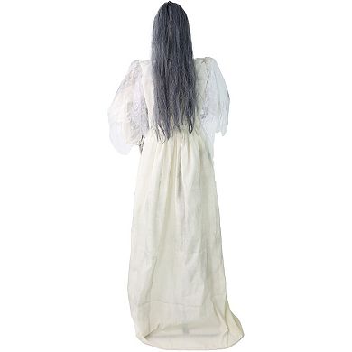 Haunted Hill Life Size Ghost Woman Animatronic Indoor / Covered Outdoor ...