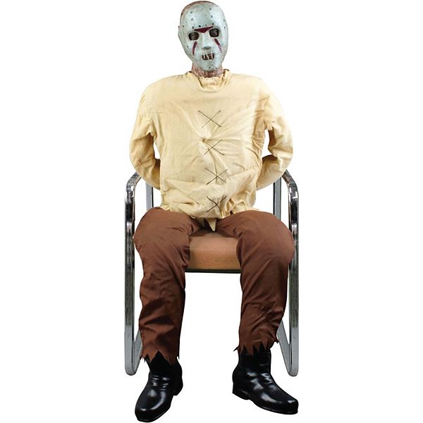Haunted Hill Motion-Activated Thrashing Prisoner Halloween Animatronic Decoration by Tekky