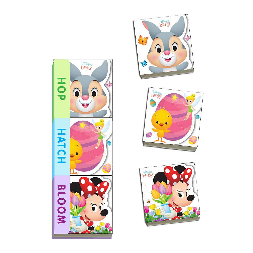 Disney Baby Hop, Hatch, Bloom Chunky Board Book Set
