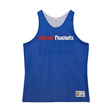 Men's Mitchell & Ness Royal/White Denver Nuggets Hardwood Classics ...