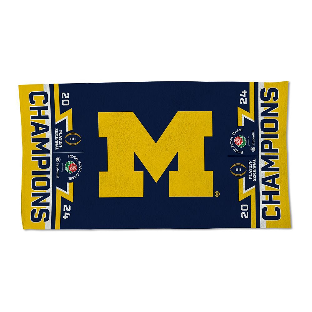 WinCraft Michigan Wolverines College Football Playoff 2024 Rose Bowl Champions Locker Room 22" x ...