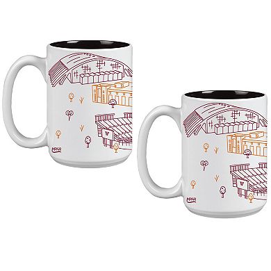 Virginia Tech Hokies 15oz. Campus Line Art Coffee Mug Two-Pack