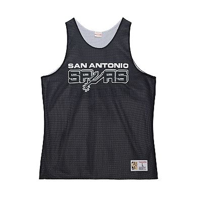 Men's Mitchell & Ness Black/White San Antonio Spurs Hardwood Classics ...