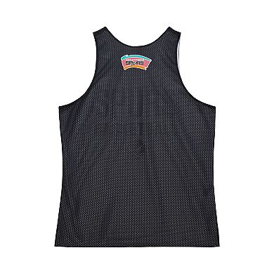 Men's Mitchell & Ness Black/White San Antonio Spurs Hardwood Classics ...