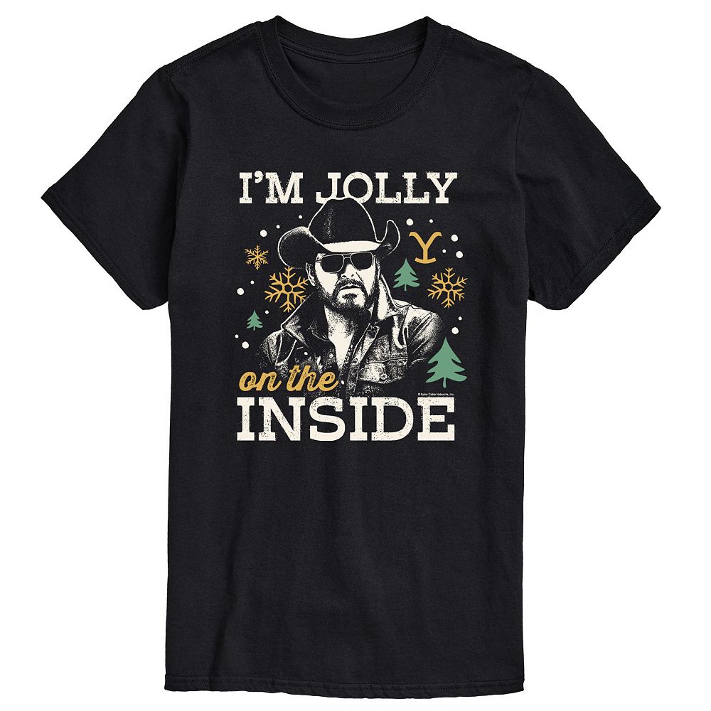 Big & Tall Yellowstone Jolly On The Inside Graphic Tee