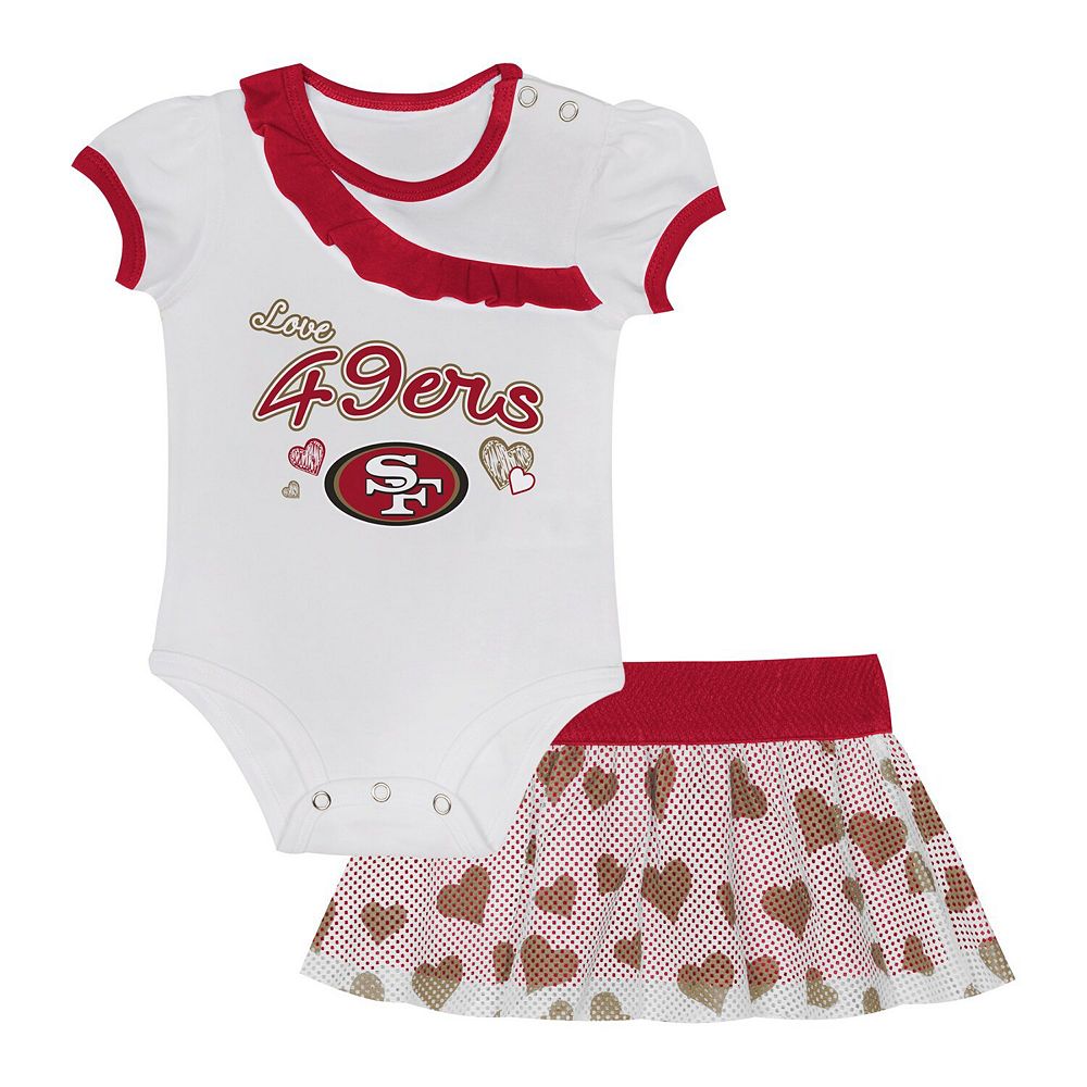 Newborn & Infant San Francisco 49ers Love My Team Bodysuit & Skirt Set