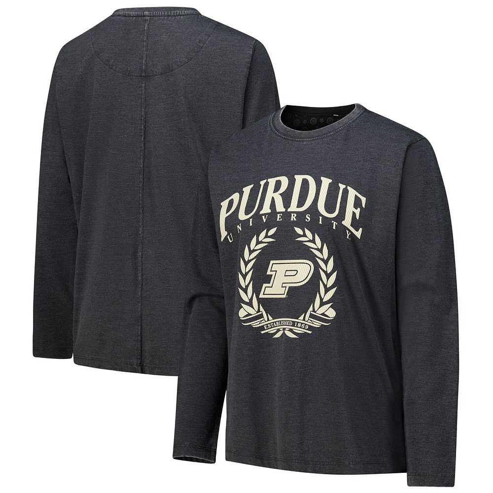 Women's Pressbox Black Purdue Boilermakers Chandler Olive Leaf Arch ...