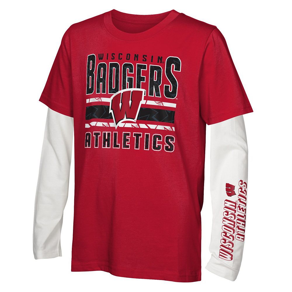 Youth Wisconsin Badgers In the Mix T-Shirt Combo Set