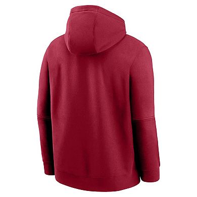 Men's Nike Cardinal Arkansas Razorbacks 2024 Sideline Club Fleece ...