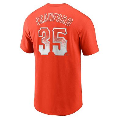 Men's Nike Brandon Crawford Orange San Francisco Giants City Connect ...