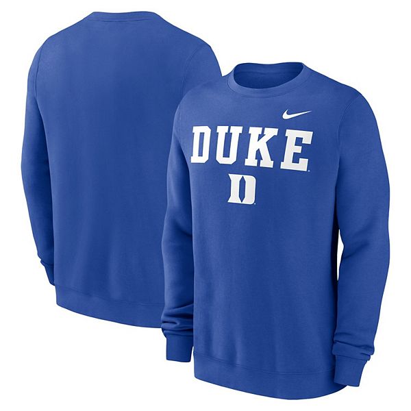 Men's Nike Royal Duke Blue Devils Primetime Primary Stack Pullover ...