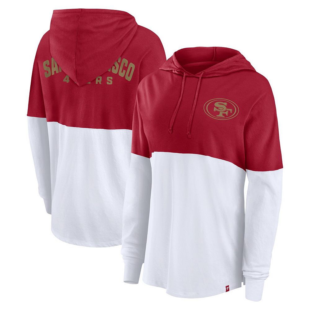 Women's Fanatics Scarlet/White San Francisco 49ers Backup Option Long ...