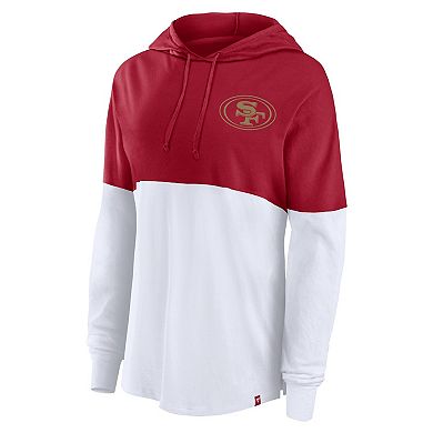 Women's Fanatics Scarlet/White San Francisco 49ers Backup Option Long ...