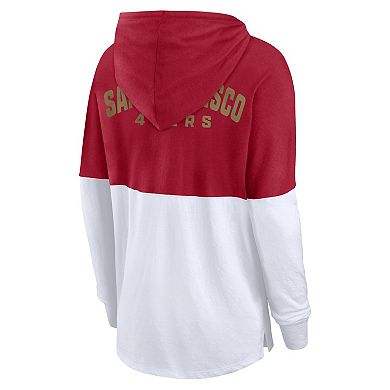 Women's Fanatics Scarlet/White San Francisco 49ers Backup Option Long ...