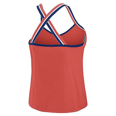 Women's WEAR by Erin Andrews Red Philadelphia Phillies Cross Strap Tank Top