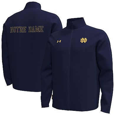 Men's Under Armour Navy Notre Dame Fighting Irish Command Full-Zip Jacket