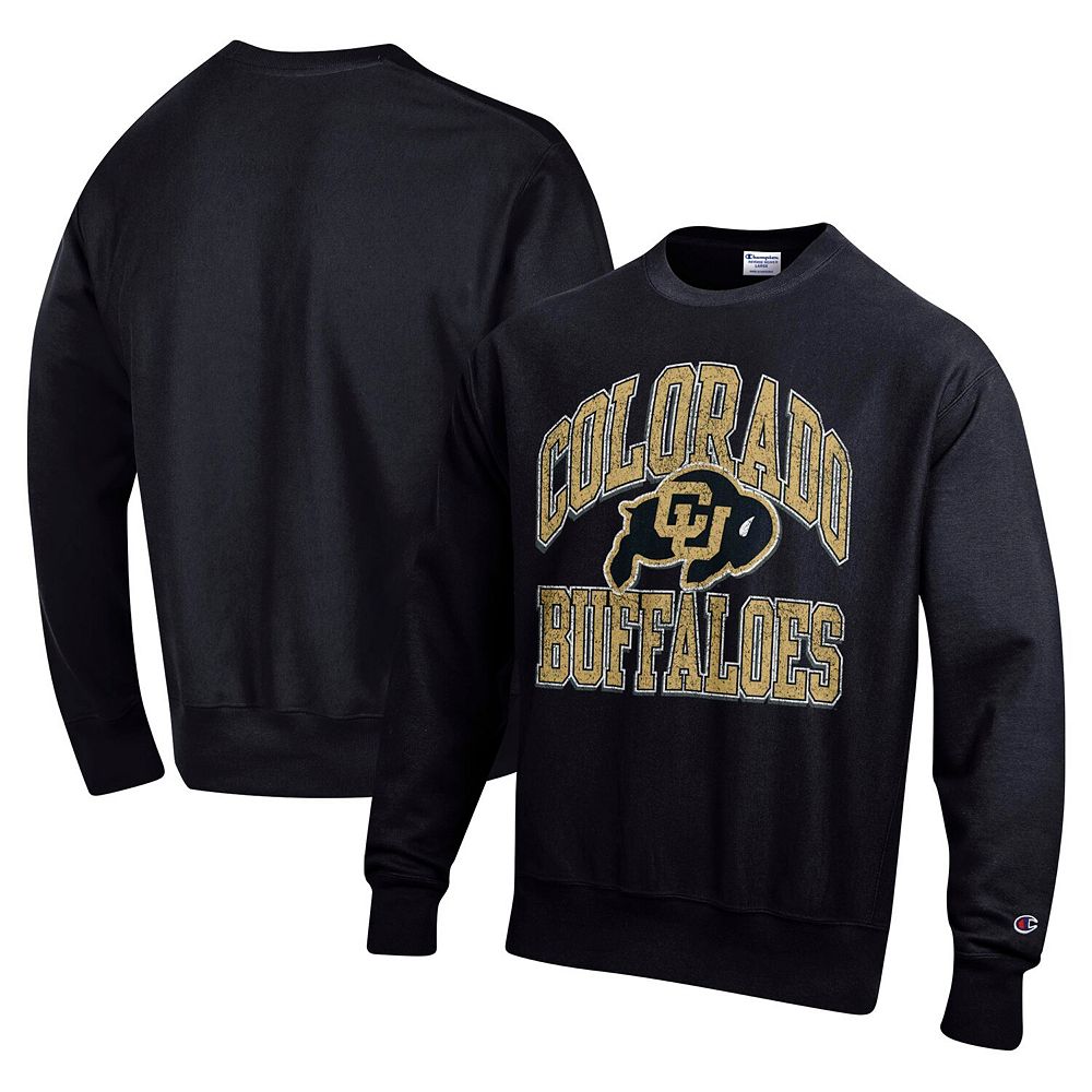 Men's Champion Black Colorado Buffaloes Vault Late Night Reverse Weave ...