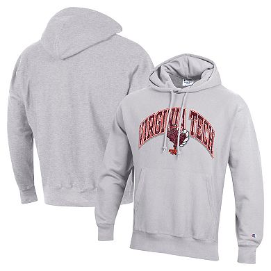 Men's Champion Gray Virginia Tech Hokies Vault Late Night Reverse Weave ...
