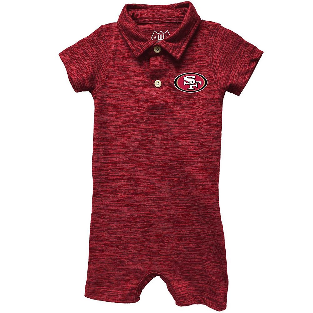 Infant Wes & Willy Scarlet San Francisco 49ers Short Leg Cloudy Yarn ...
