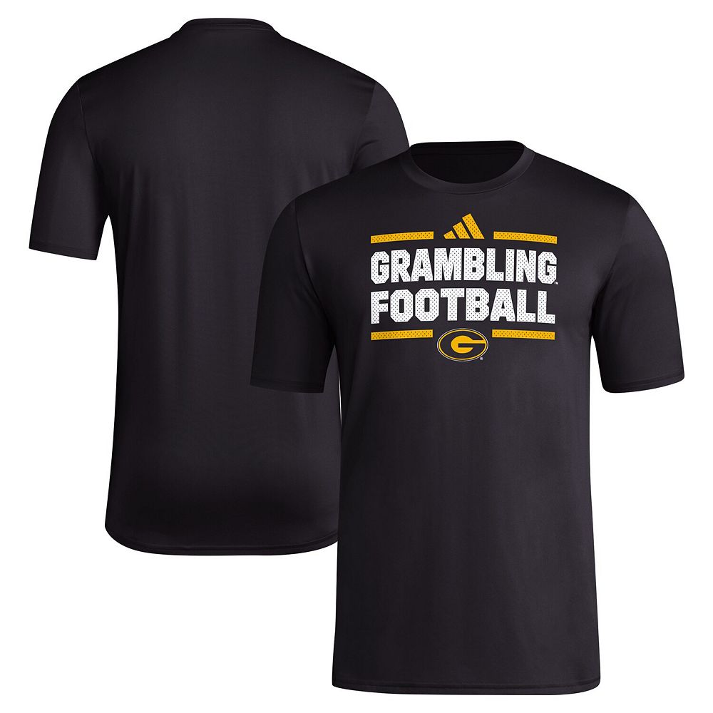 Men's adidas Black Grambling Tigers Locker Football Pre-Game AEROREADY ...