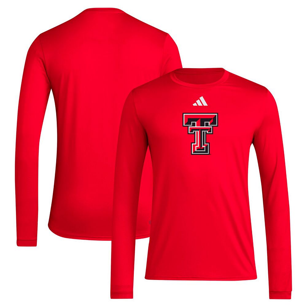 Men's adidas Red Texas Tech Red Raiders Primary Locker Logo AEROREADY ...