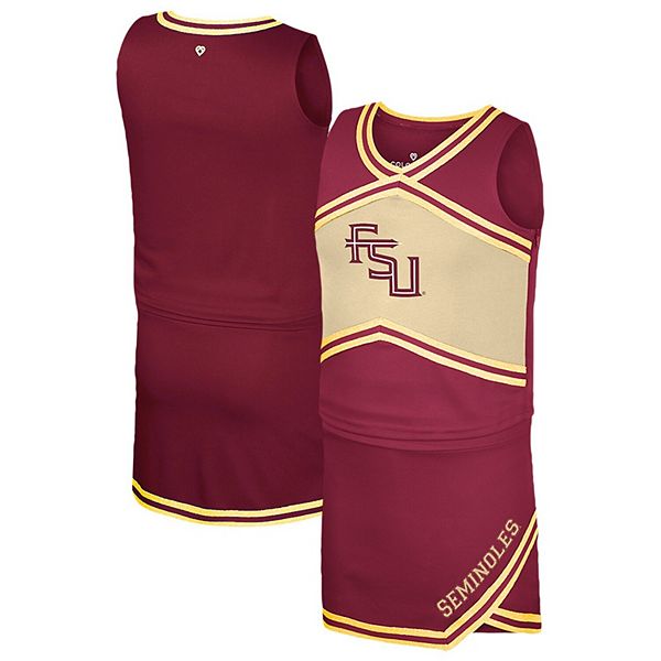 Girls Youth Colosseum Garnet Florida State Seminoles Cheerleader Top ...