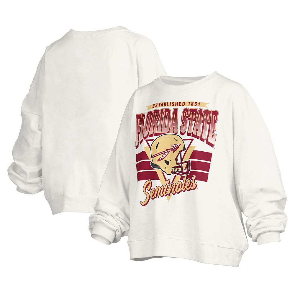 Women's Pressbox White Florida State Seminoles Janice Retro Logo ...