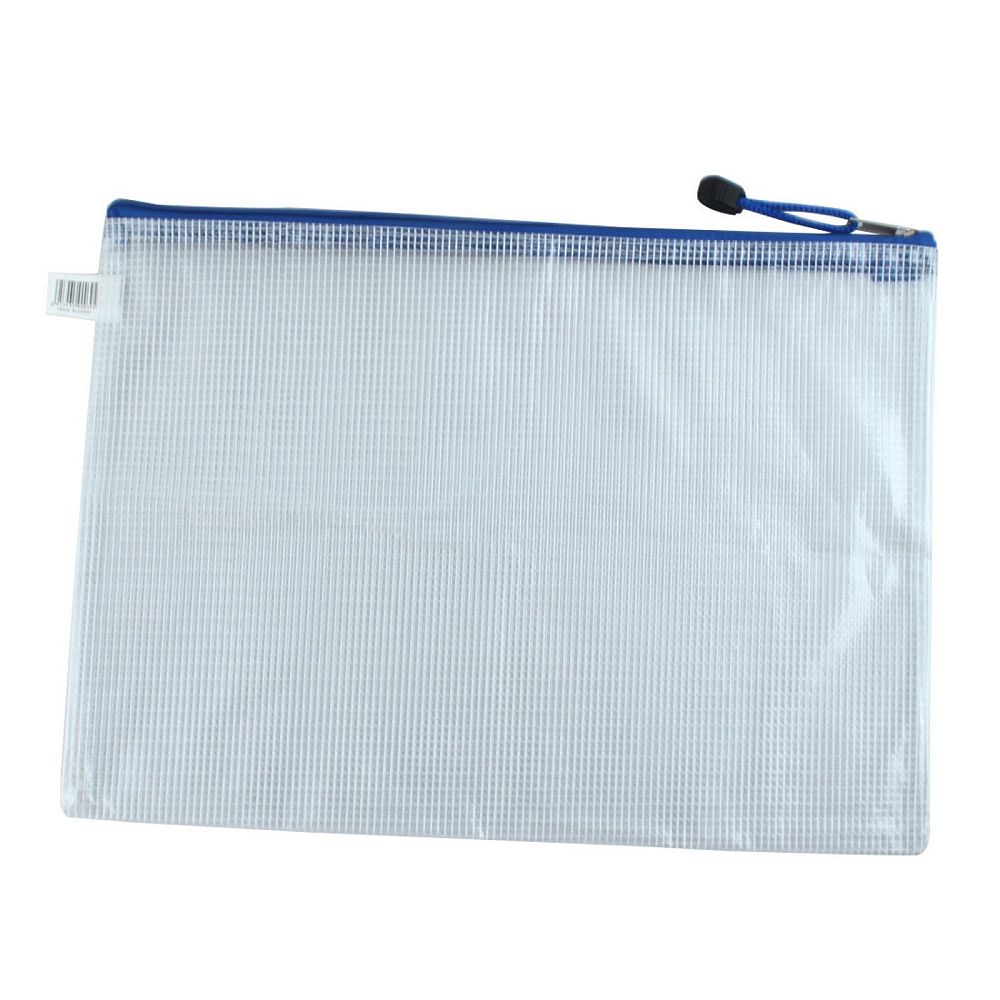 Waterproof Net Pattern File Folder Document Bag With Zipper