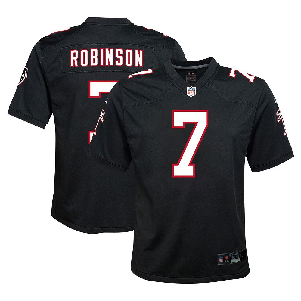 Youth Nike Bijan Robinson Black Atlanta Falcons Alternate Player Game ...