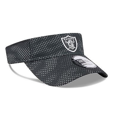 Men's New Era Black Las Vegas Raiders 2024 Sideline Visor
