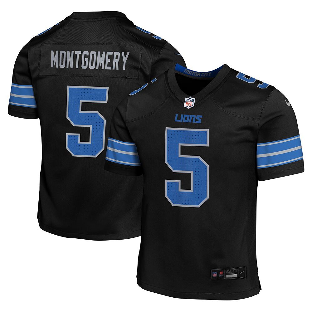 Youth Nike David Montgomery Black Detroit Lions Game Jersey
