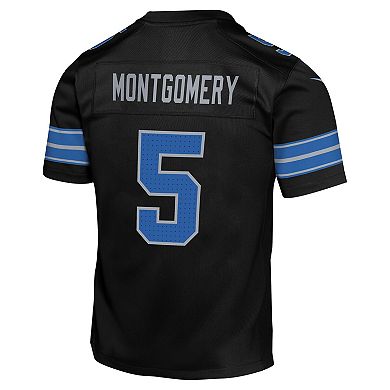Youth Nike David Montgomery Black Detroit Lions Game Jersey