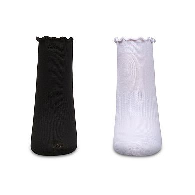 Women's 6 Pair Pack Lettuce Edge Recycled Polyester Half Cushioned Low ...