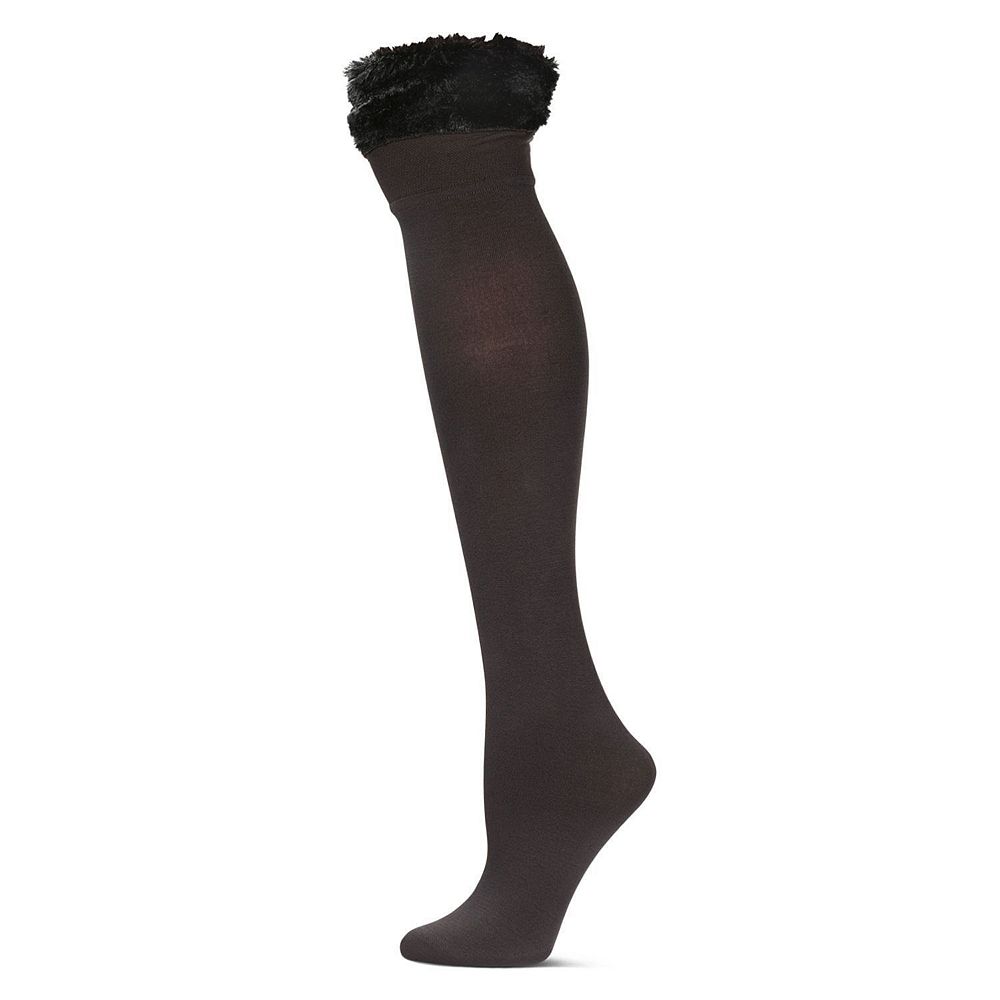 Women's Plush Lined Furry Fleece Knee High Socks
