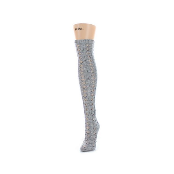 Linear Loop Chunky Knit Over The Knee Warm Socks