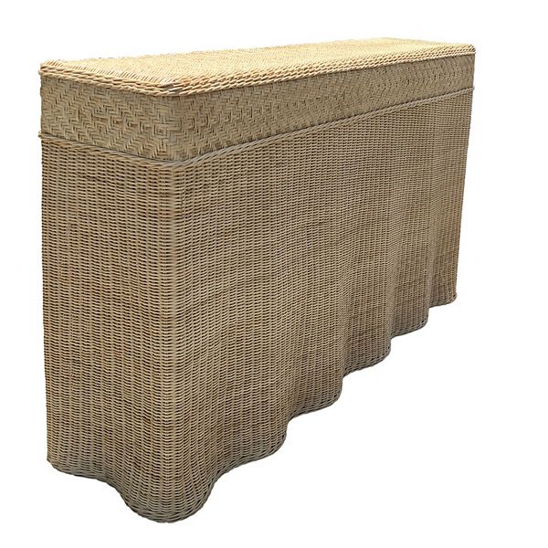 Curvy Rattan Console Natural