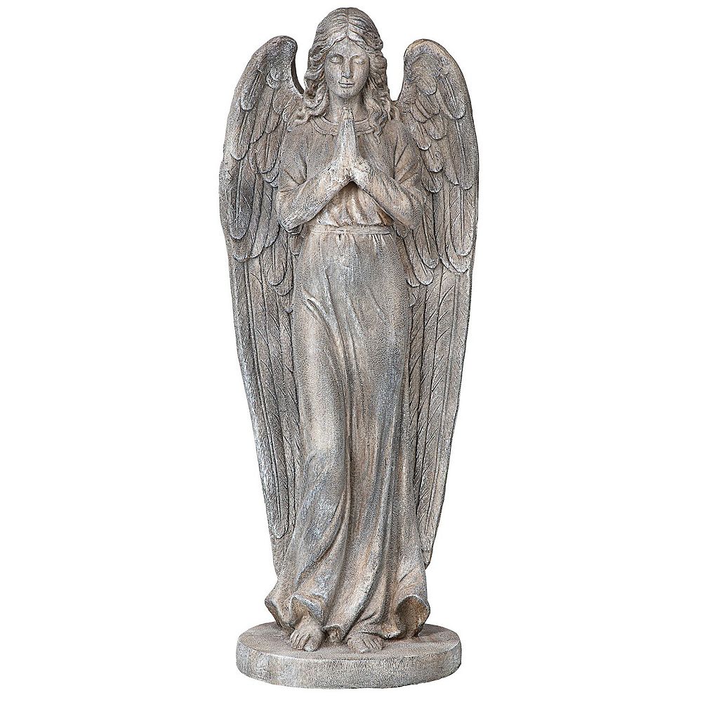 Goddess Of Mercy Praying Angel Statue