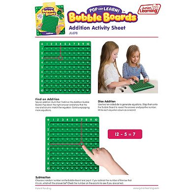 Junior Learning Pop & Learn: Addition Bubble Board