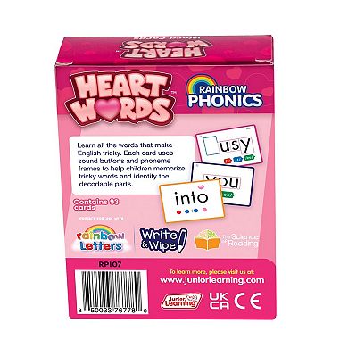 Junior Learning Rainbow Phonics: Heart Words