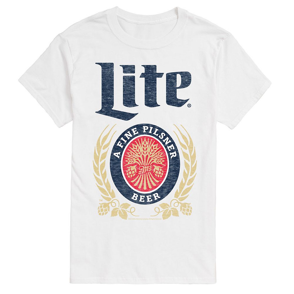 Big & Tall Miller Lite Vintage Crest Graphic Tee