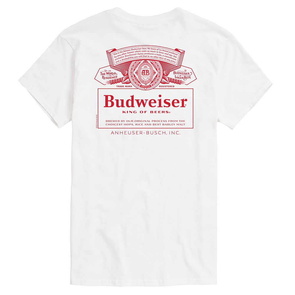 Big & Tall Budweiser King Of Beers Graphic Tee