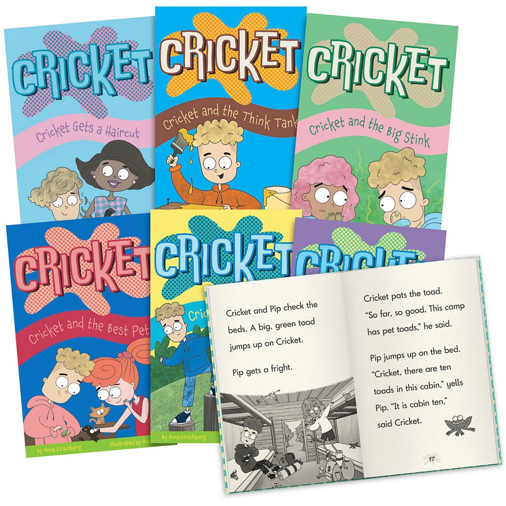 Junior Learning Decodable Reader Chapter Books: Boxed Set - Cricket the Kid