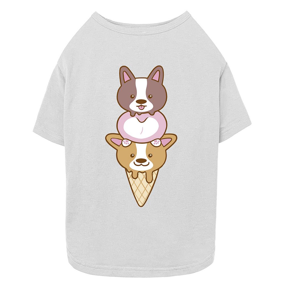 Mad Engine Global Corgi Ice Cream Cone Pet Tee