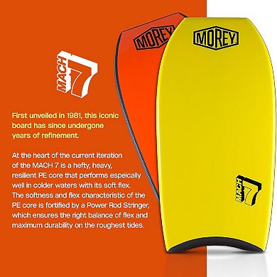 Morey Mach 7 Body Board for All Wave Conditions, Lightweight with PE ...