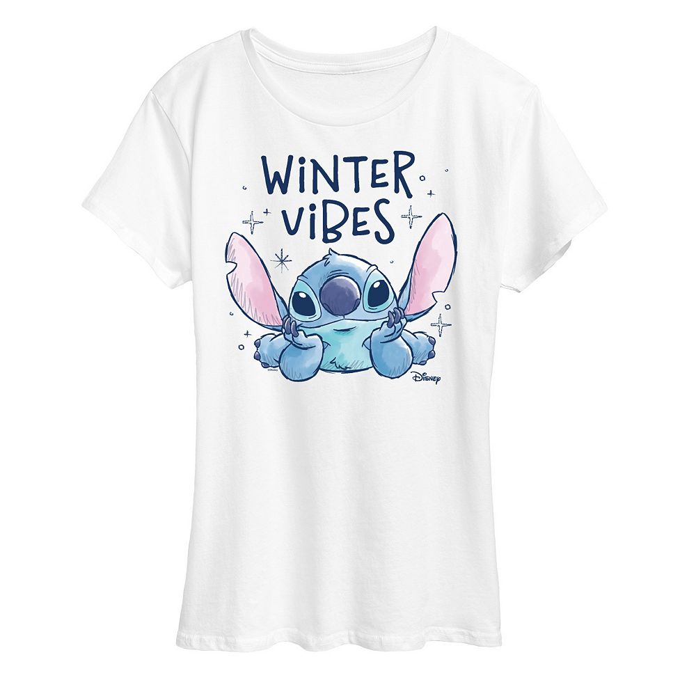 Disney's Lilo and Stitch Women's Winter Vibes Graphic Tee