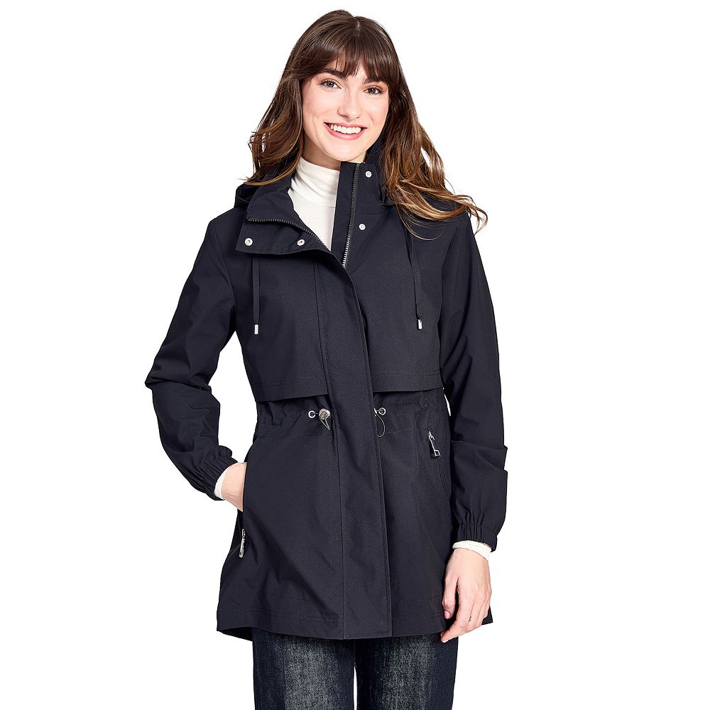 Women's Nine West Removable Hood Fashion Anorak Jacket